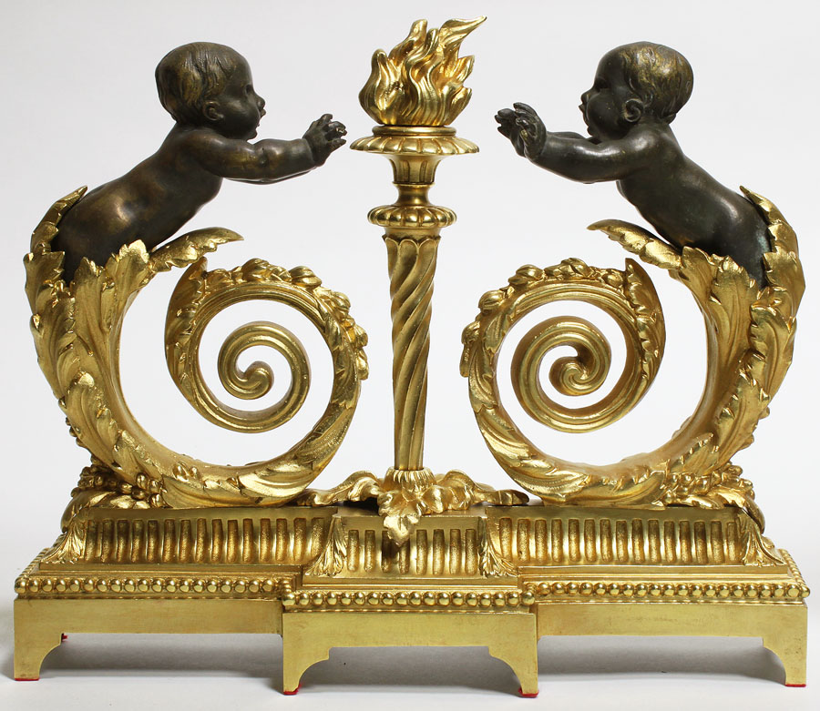 A Fine Pair of French 19th/20th Century Louis XV Style Gilt and ...